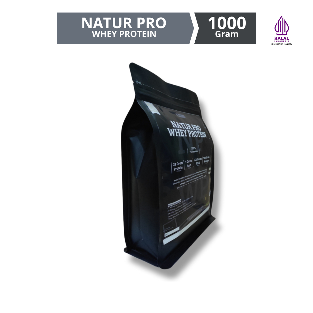 Jual Natur Pro Whey Protein Bubuk Kedelai Murni 1000 Gram Tinggi ...