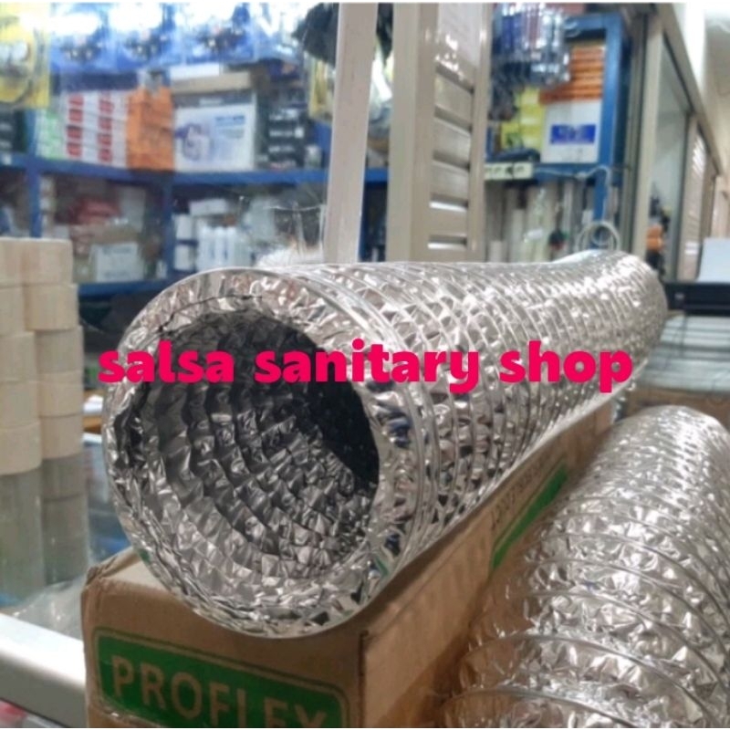 Jual flexible ducting pipa exhaust 14 inch 10 meter tampa putus"/pipa ...