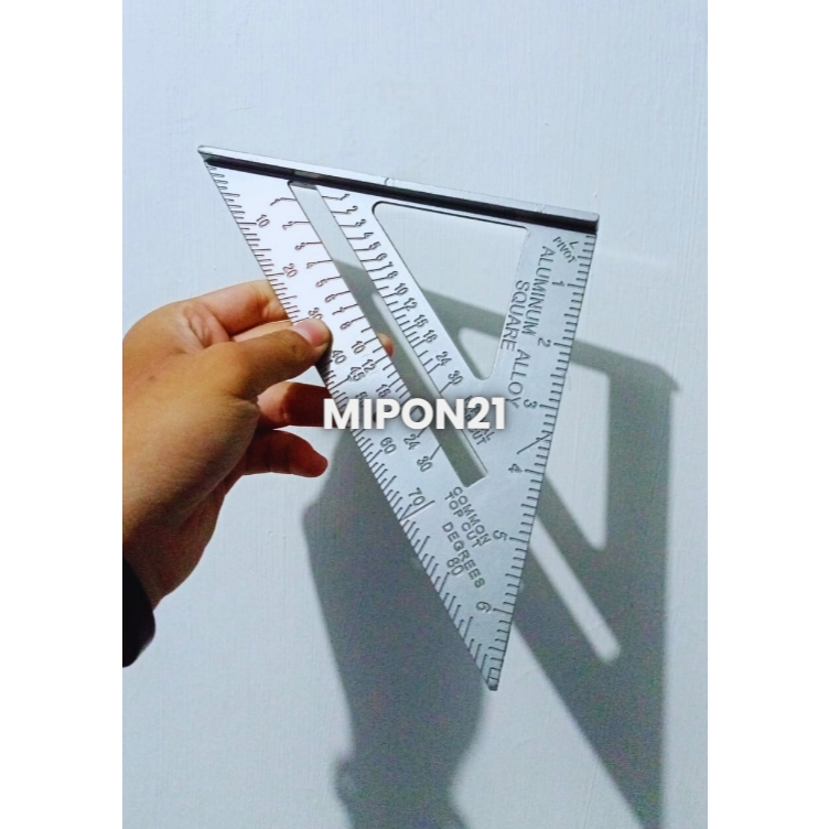 Jual SPEED Penggaris Segitiga Siku Sudut 7 Inch Alumunium | Shopee ...