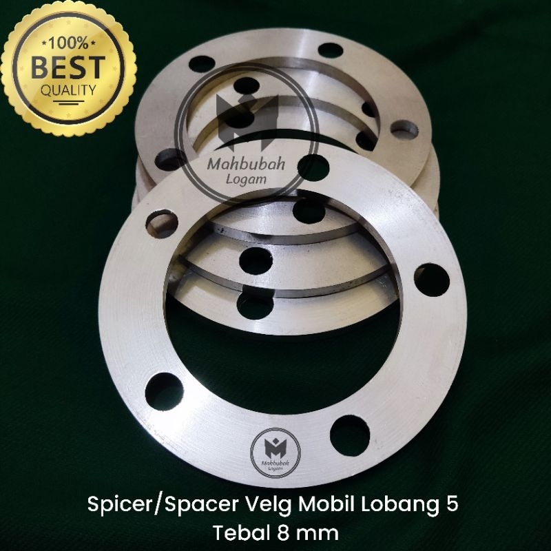 Jual Spacer Velg Mobil Lubang 5 tebal 8 mm & 5 mm 1 Set (4 Pcs ...