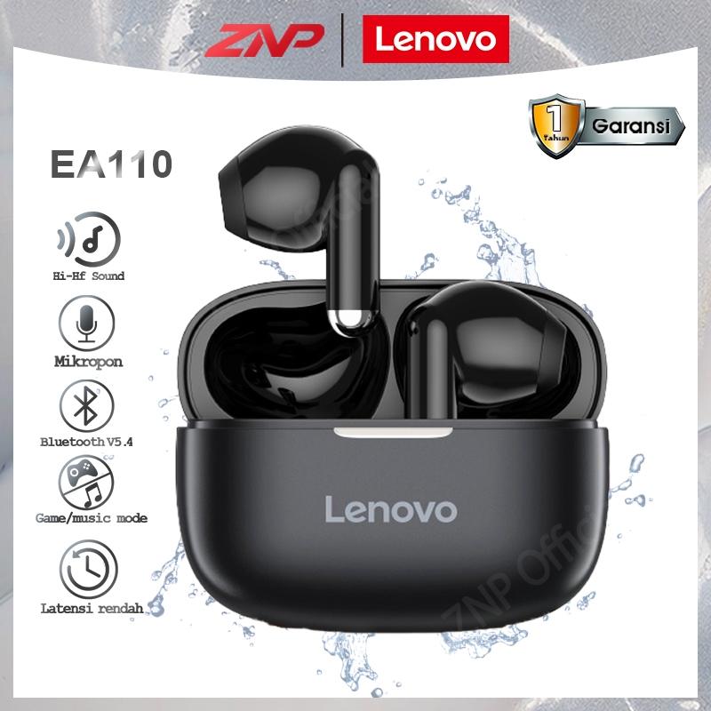 Jual ZNP X Lenovo EA110 TWS Bluetooth Earphone Mini Earbuds Noise Reduction Headset Wireless ...
