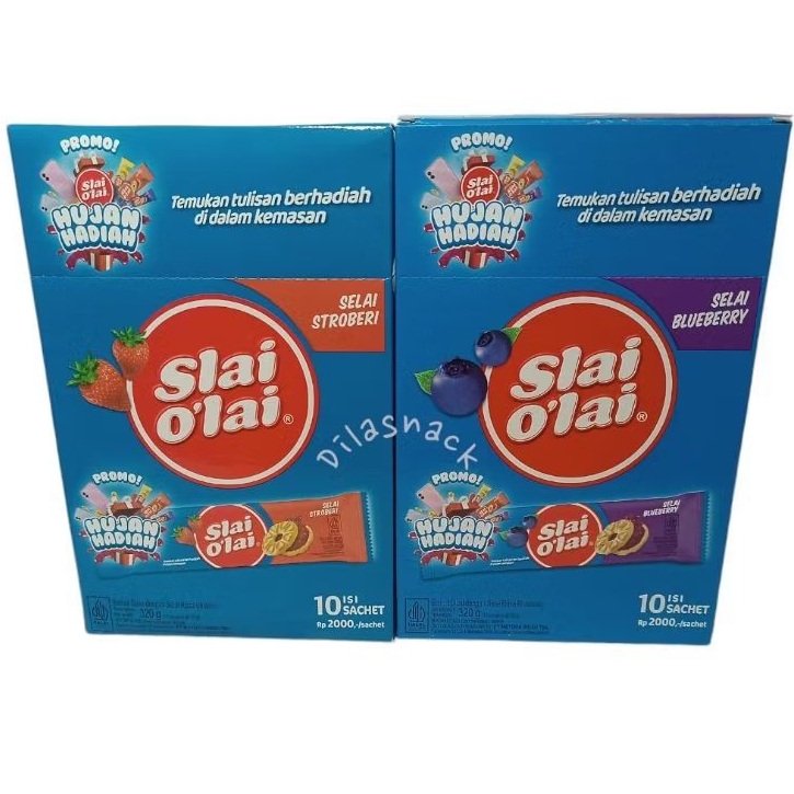 Jual biskuit slai o'lai stroberi 1 box isi 12 slay Olay blueberry slai olai slay o lai | Shopee ...