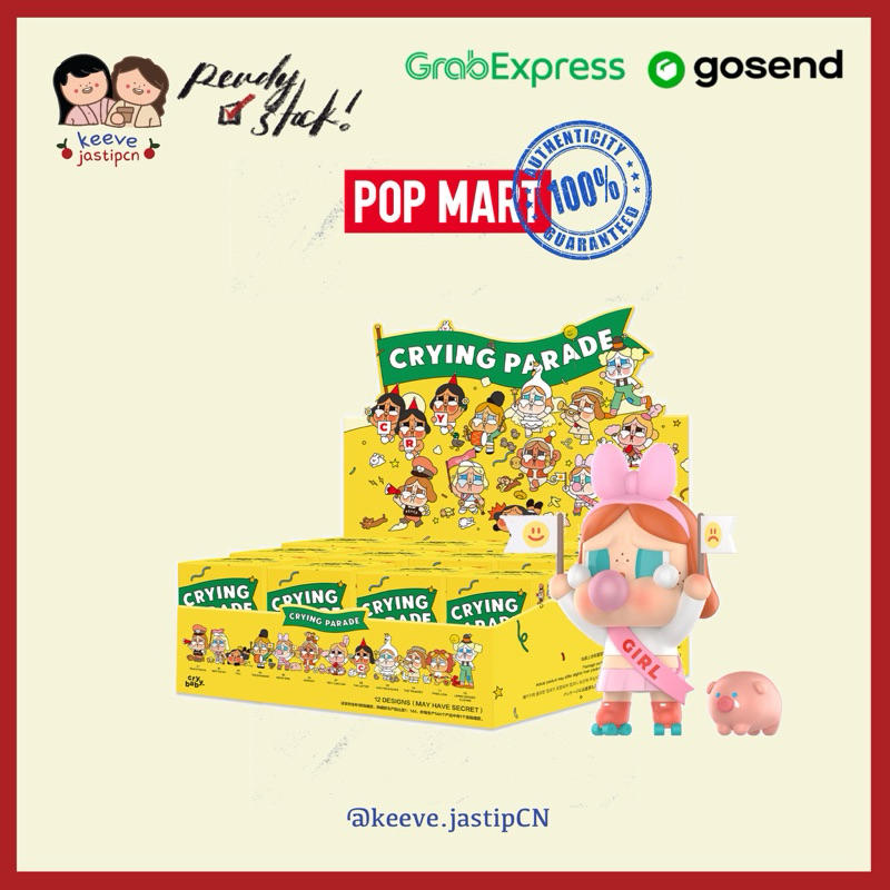 Jual Popmart Crybaby Crying Parade Series Figurine Set of 12 (SEALED ...