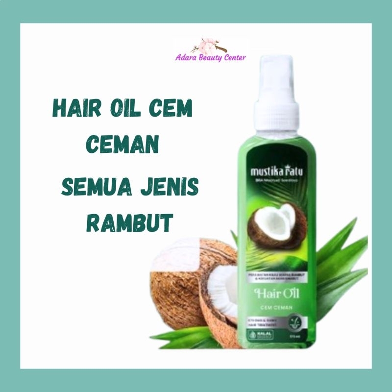 Jual Mustika ratu hair oil minyak cem ceman 75 ML-175 ML mengatasi ...
