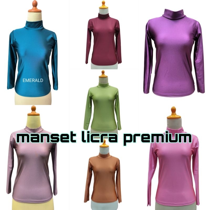 Jual manset licra glitter premium / manset licra pengantin / manset kebaya glitter / manset ...