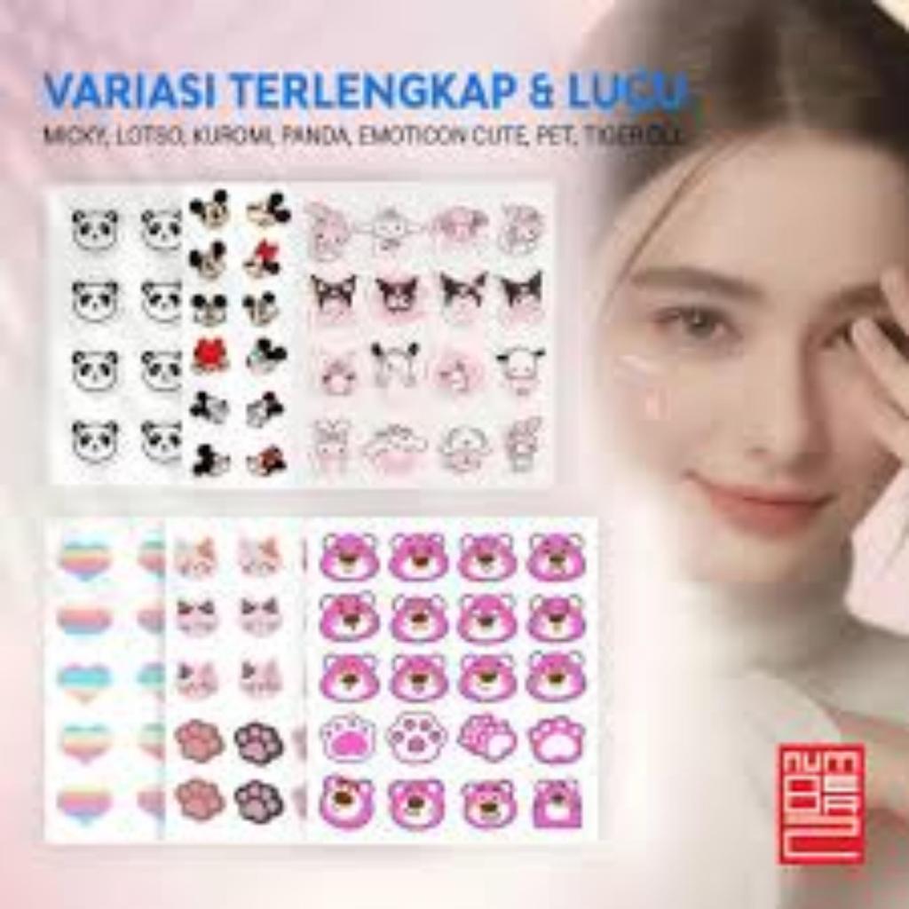 Jual Stiker Penutup Jerawat Star Kartun Sanrio Heart Love Labubu Disney ...