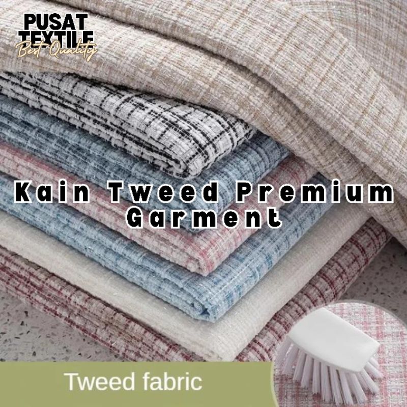 Jual PROMO!! Kain Tweed Premium Garment/Bahan Tweed Premium Garment ...