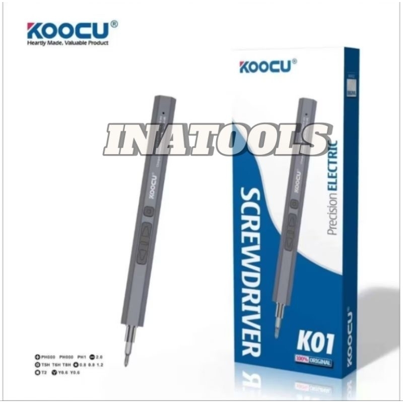 Jual OBENG CORDLESS OBENG ELECTRIC SCREWDRIVER KOOCU K01 ORIGINAL ...