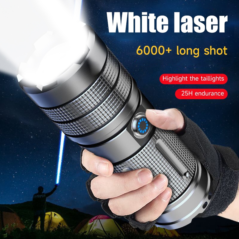 Jual 【COD】Senter Cas Police Swat Senter Led 300W Super Terang Portabel ...