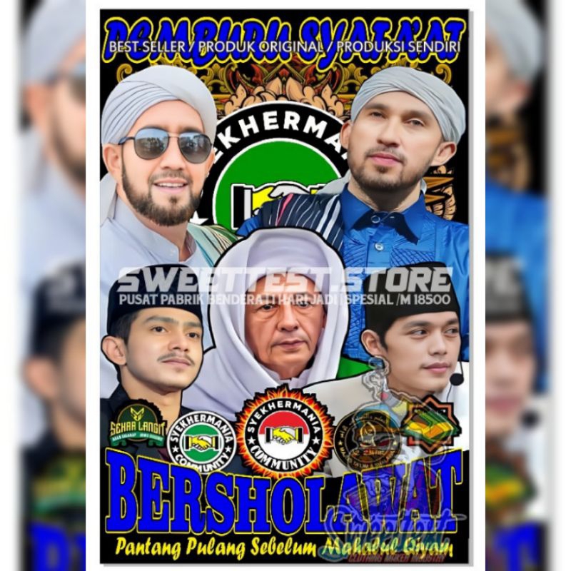 Jual 1 HARI JADI + FREE STICKER, BENDERA PRINTING CUSTOM SOLO, CETAK ...