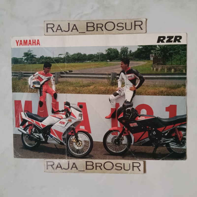 Jual Poster brosur katalog flyer jadul lawas Yamaha RZR/RZ R 6speed 2tak 1993 | Shopee Indonesia