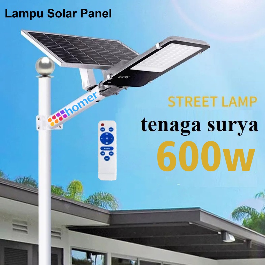 Jual LAMPU JALAN SOROT PJU 600Watt 600W lampu pju led solar panel 2 in ...