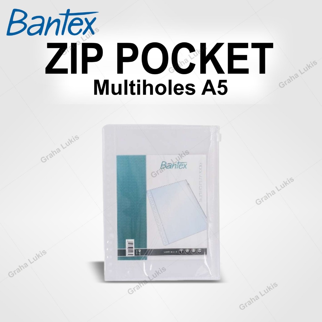 Jual Multi Holes Zip Pocket A5 Bantex 8072 / Zipper A5 | Shopee Indonesia