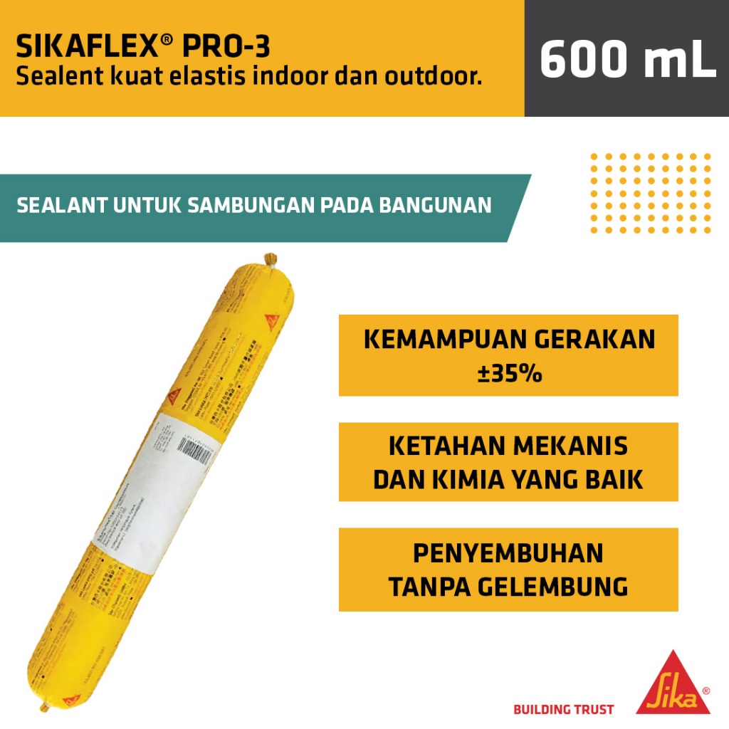 Jual Sika Sikaflex PRO 3 sealant sosis sausage celah serbaguna 600ml ...