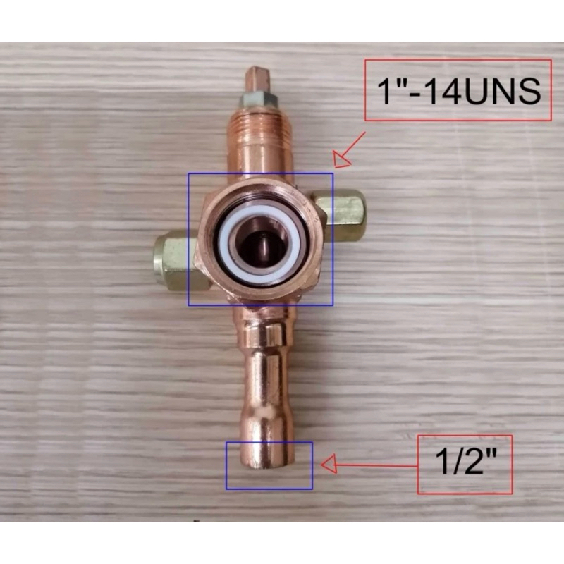 Jual CUT OFF VALVE 1/2 INCH 1”-14UNS | KRAN ROTALOCK/ROTOLOCK KOMPRESOR ...