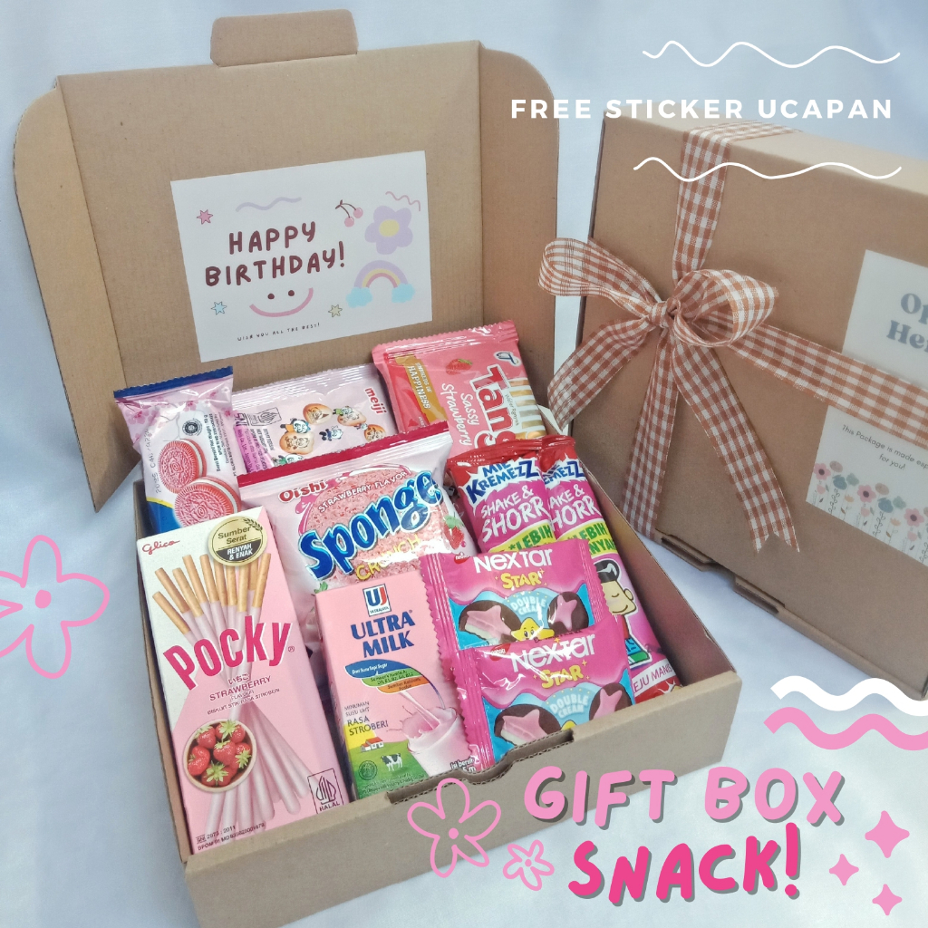 Jual Snack Box Hampers Kado Hadiah Ulang Tahun Ultah Wisuda Anniversary ...