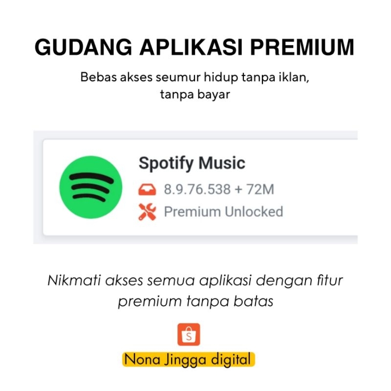 Jual SPOTIFY PREMIUM LIFE TIME ( bebas iklan selamanya) | Shopee Indonesia