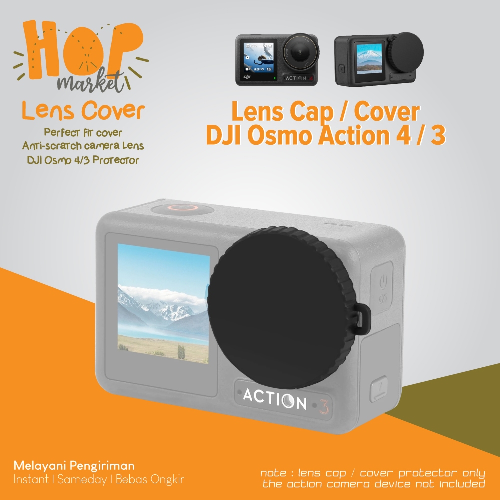 Jual Lens Cap for DJI Osmo Action 5 Pro 4 3 Tutup Pelindung Cover Lensa ...