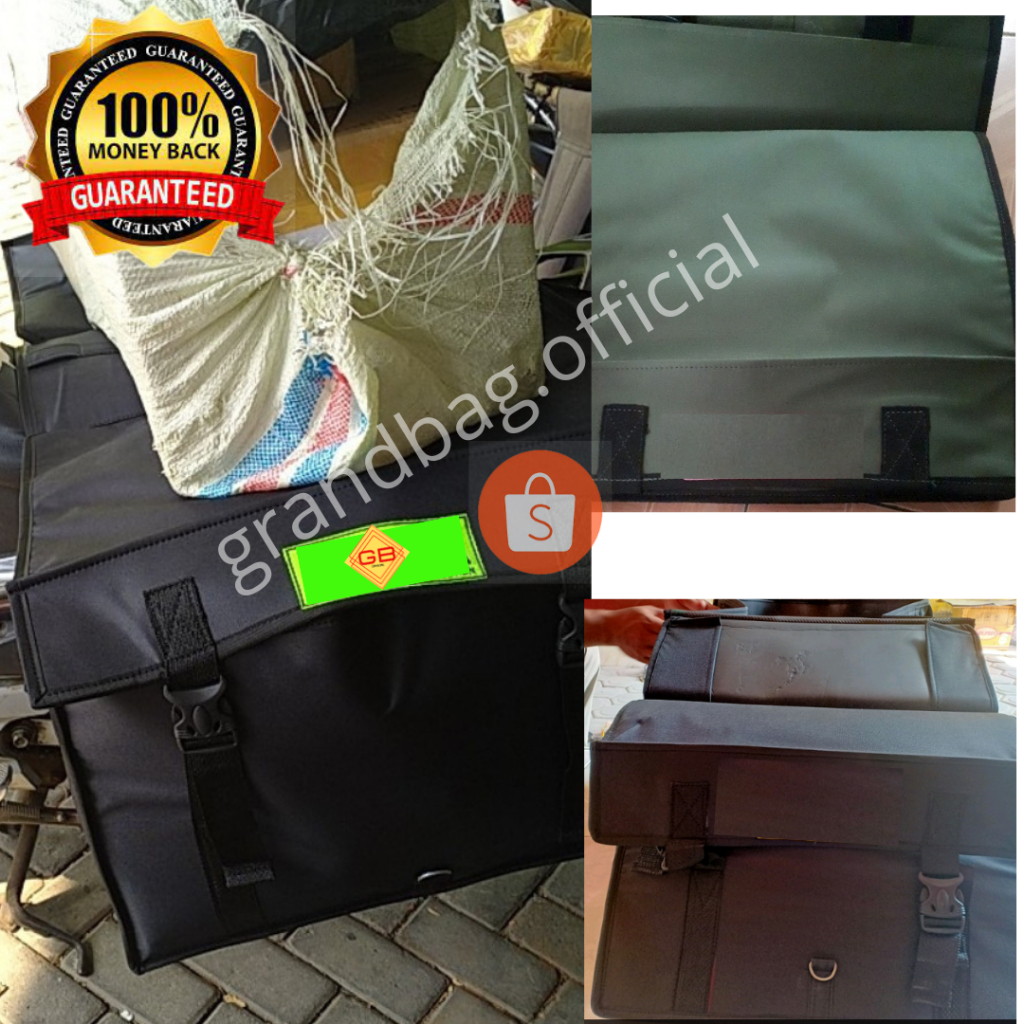 Jual TAS OBROK MOTOR KURIR BRONJONG MOTOR TOMBONG TAS POS RENGKEK MOTOR ...