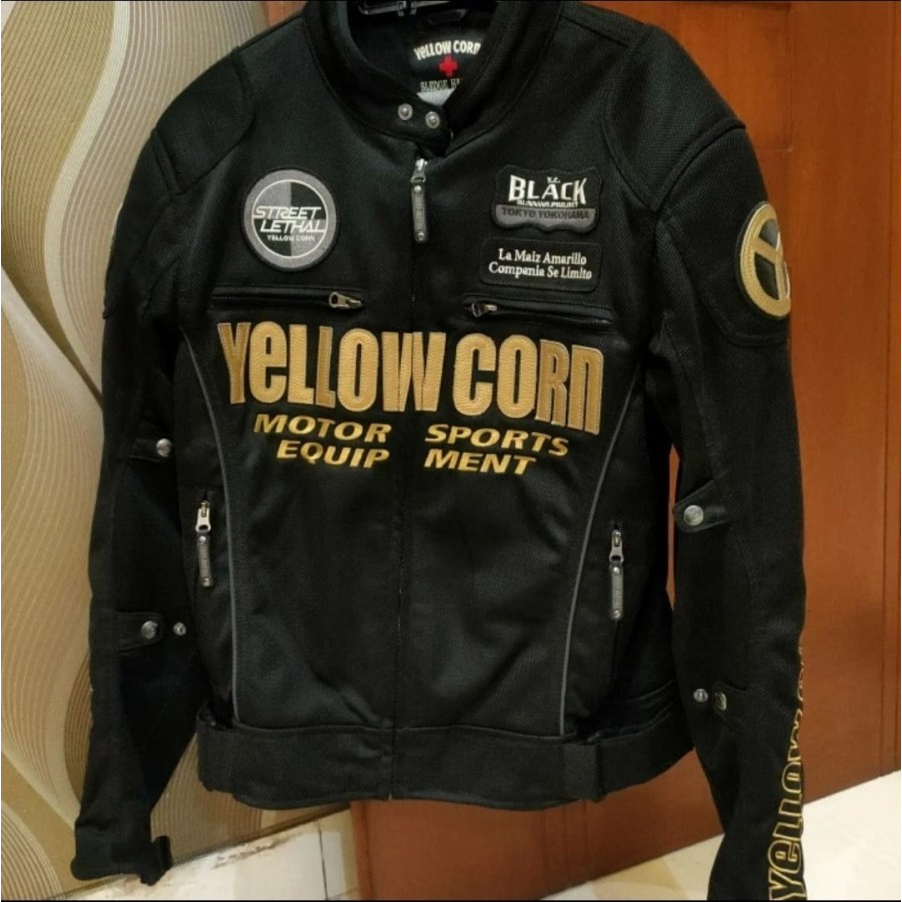 Jual Jaket Yellow Corn YB 1102 - Black Gold Original | Shopee Indonesia