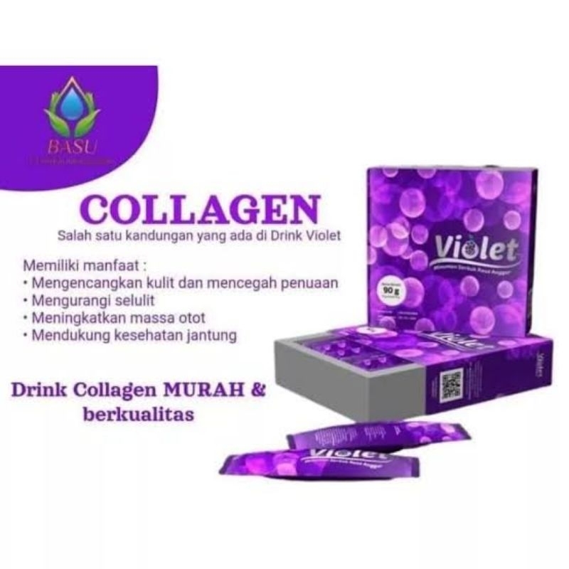 Jual ORIGINAL!!! [BASU] BASU VIOLET COLLAGEN DRINK - MINUMAN KOLAGEN MENGANDUNG GLUTATHIONE VIT ...