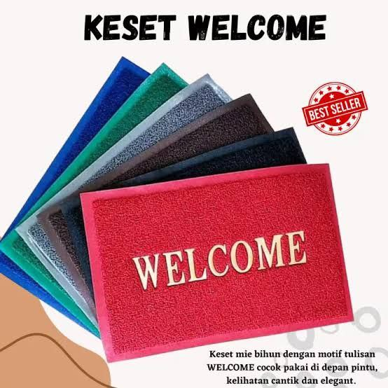 Jual Keset Welcome Anti slip Keset Lantai Kamar Mandi Warna Random ...