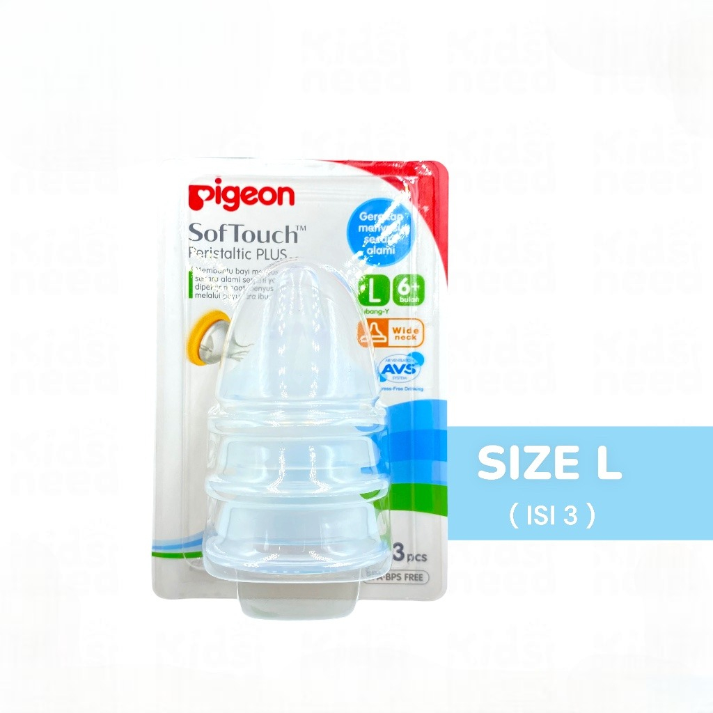 Jual Dot Pigeon Wide Neck/Pigeon Peristaltic Nipple PLUS (Isi 3) | Shopee Indonesia
