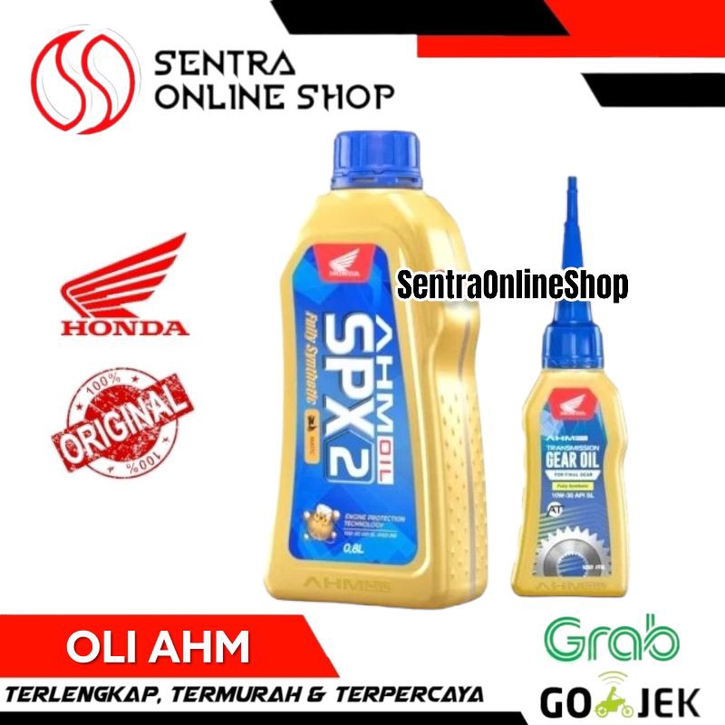 Jual Paket oli matic Honda oli Ahm spx 2 0.8 liter dan oli gardan spx ...