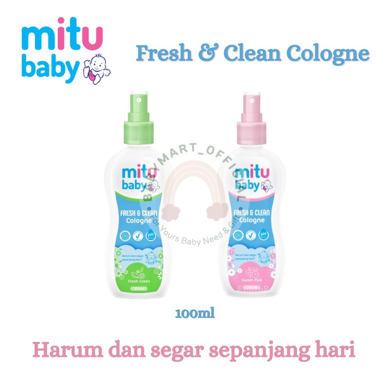 Jual Mitu Baby Cologne 100ml / Mitu Baby Fresh & Clean Cologne 100ml ...