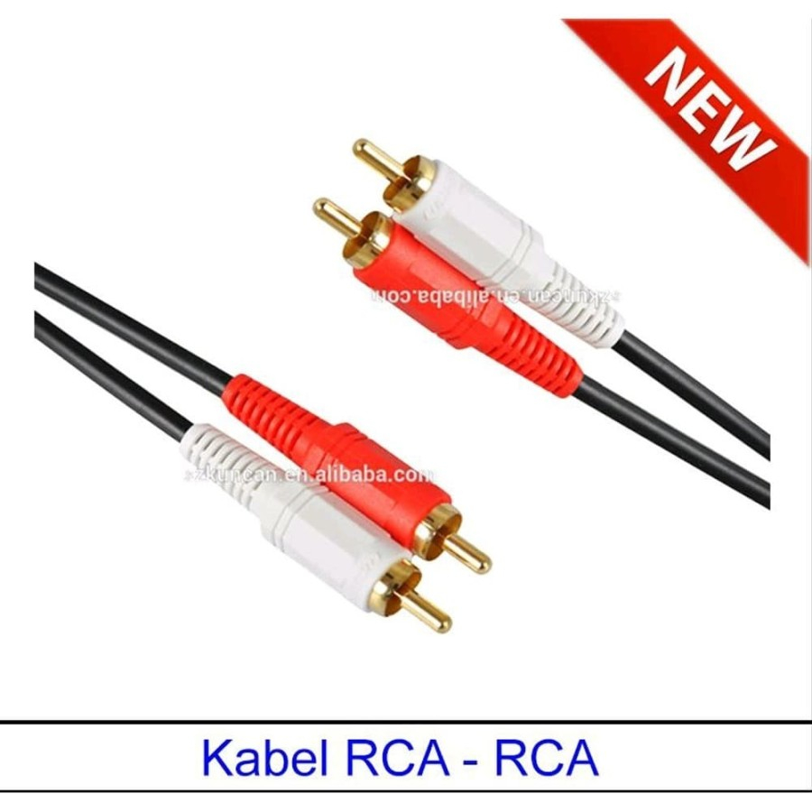 Jual Kabel Audio RCA 2-2 3m / Kabel Merah Putih 3 Meter | Shopee Indonesia