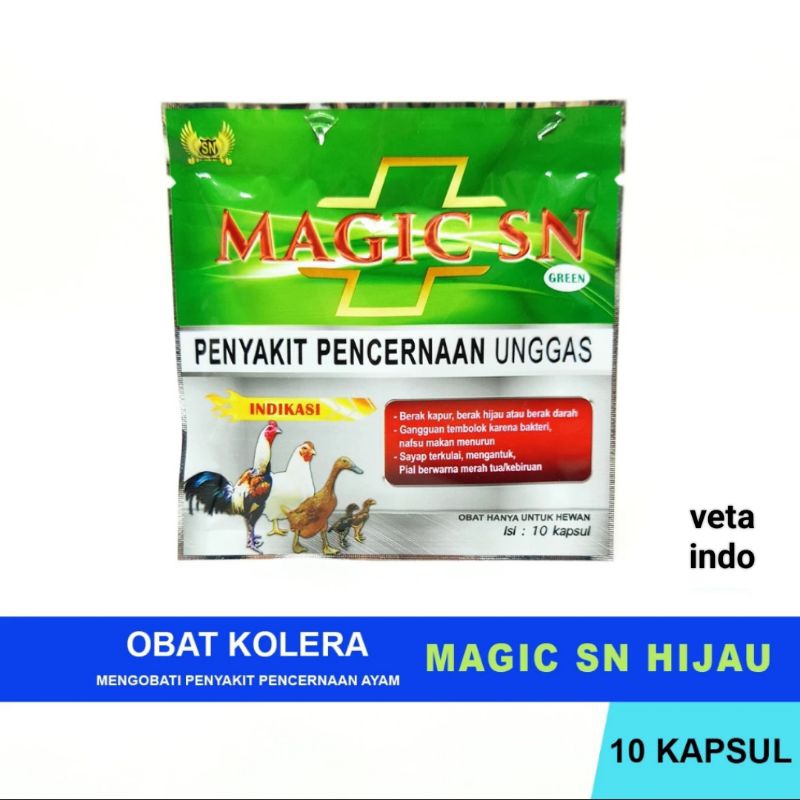 Jual MAGIC SN HIJAU SACHET SASANA NGAPAK OBAT AYAM NYILET KURUS DIARE ...