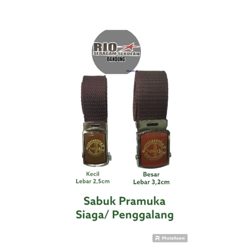 Jual Sabuk Pramuka nylon lapis resin kilap untuk SD SMP SMA (siaga ...