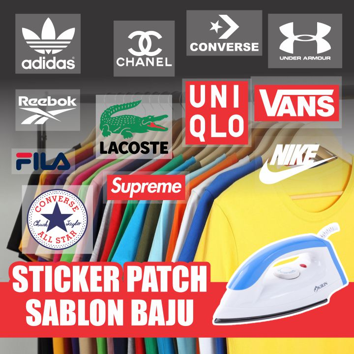 Jual STIKER BAJU LOGO PATCH SABLON SETRIKA | Shopee Indonesia