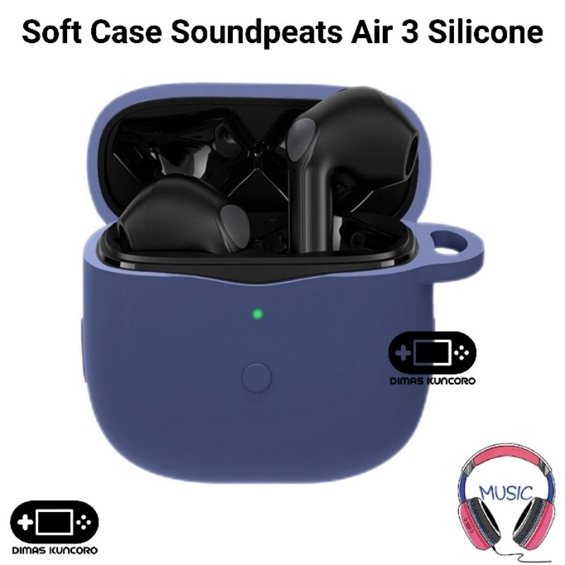 Jual Soft Case Soundpeats Air 3 silicone silicon air3 bumper casing tws ...