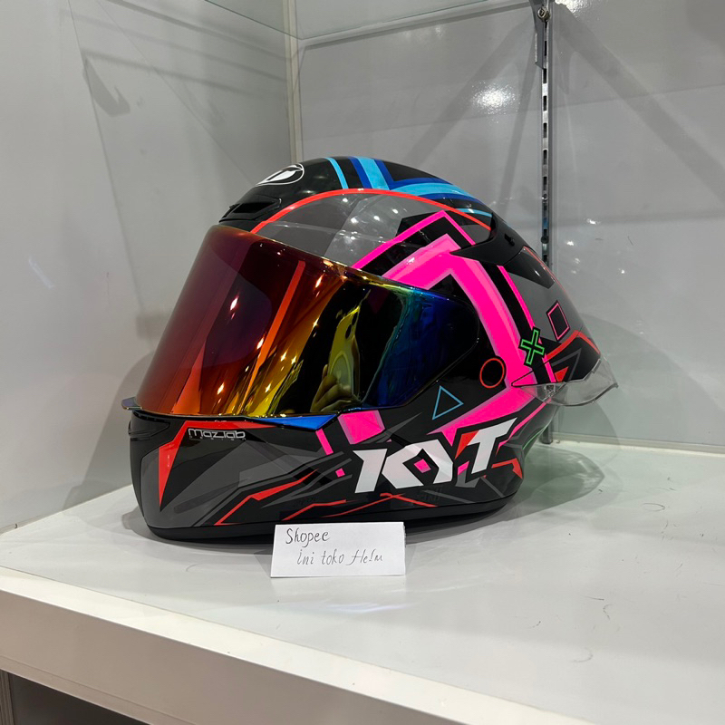 Jual Helm KYT TT Course Rathapark Paket Ganteng | Shopee Indonesia