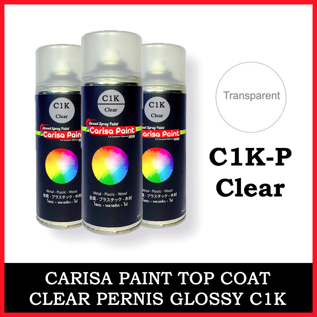 Jual Cat Semprot Mobil Clear Pernis C1K Carisa Paint Cat Spray Vernish ...