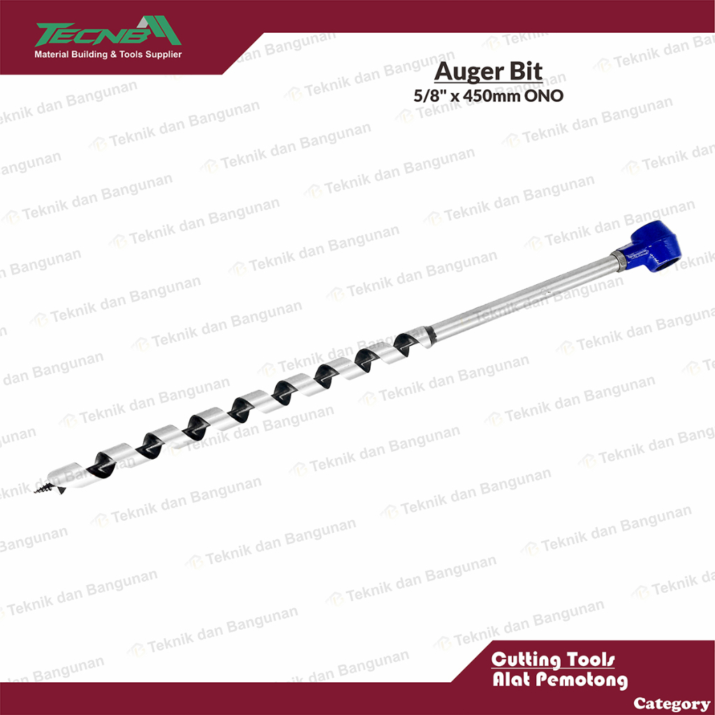 Jual Mata Bor Kayu Auger Bit Engkol Manual Panjang 5/8" x 450mm ...