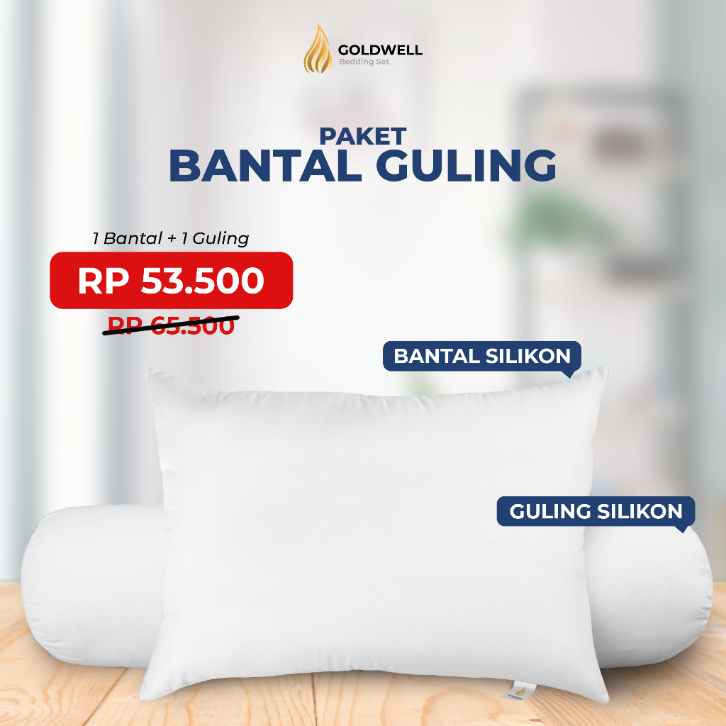 Jual Paket 1 Bantal 1 Guling Hotel Silikon Pillow - Bantal Tidur | Shopee Indonesia