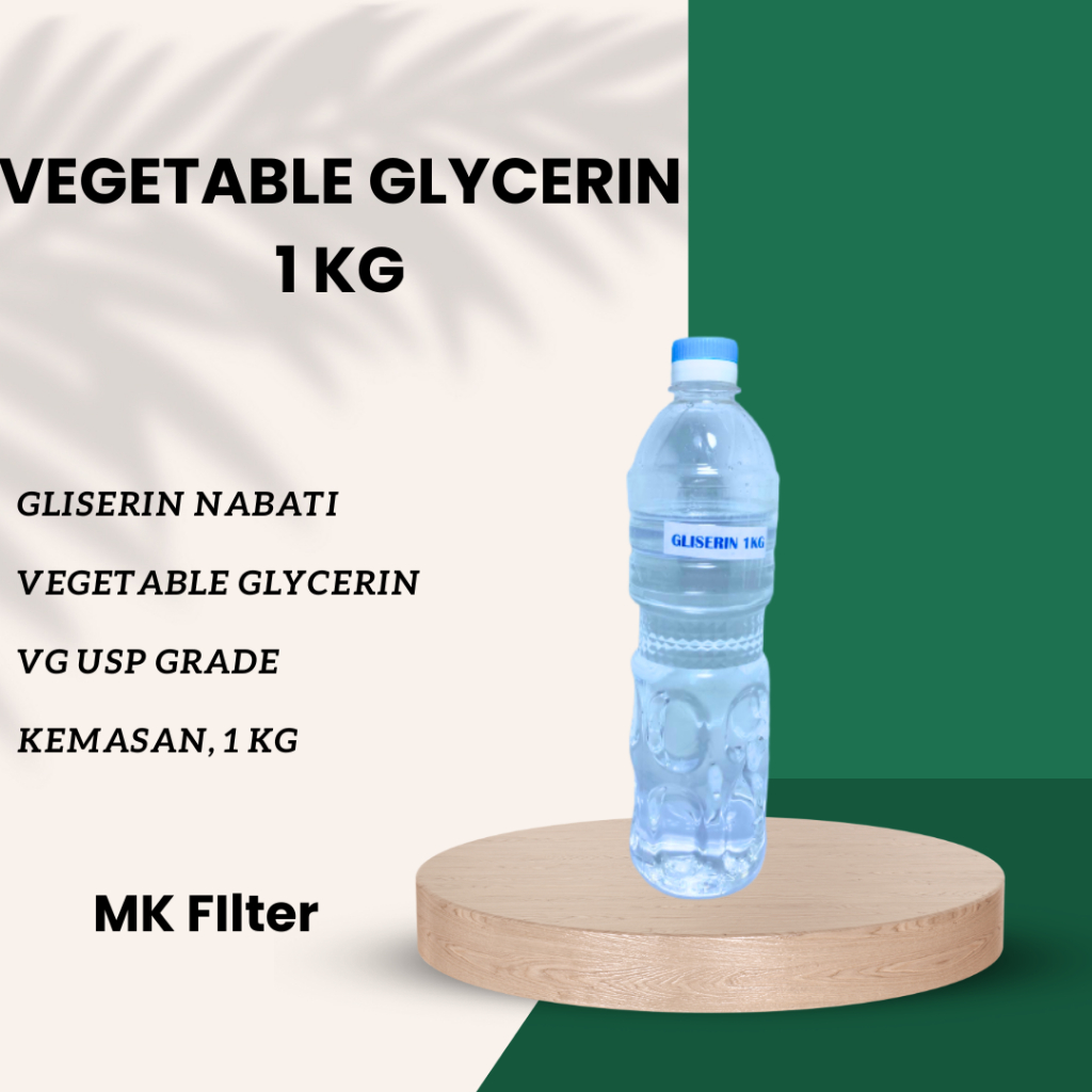 Jual GLISERIN NABATI/ VEGETABLE GLYCERIN /VG USP GRADE 1 Kg - kemasan ...