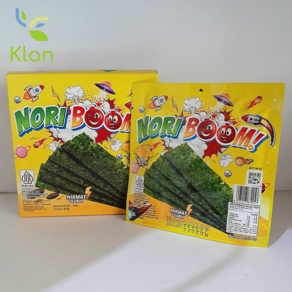 Jual NORI SACHET RASA KEJU/ NORIBOOM RASA CHEESE 3GR/NORI/RUMPUT LAUT ...