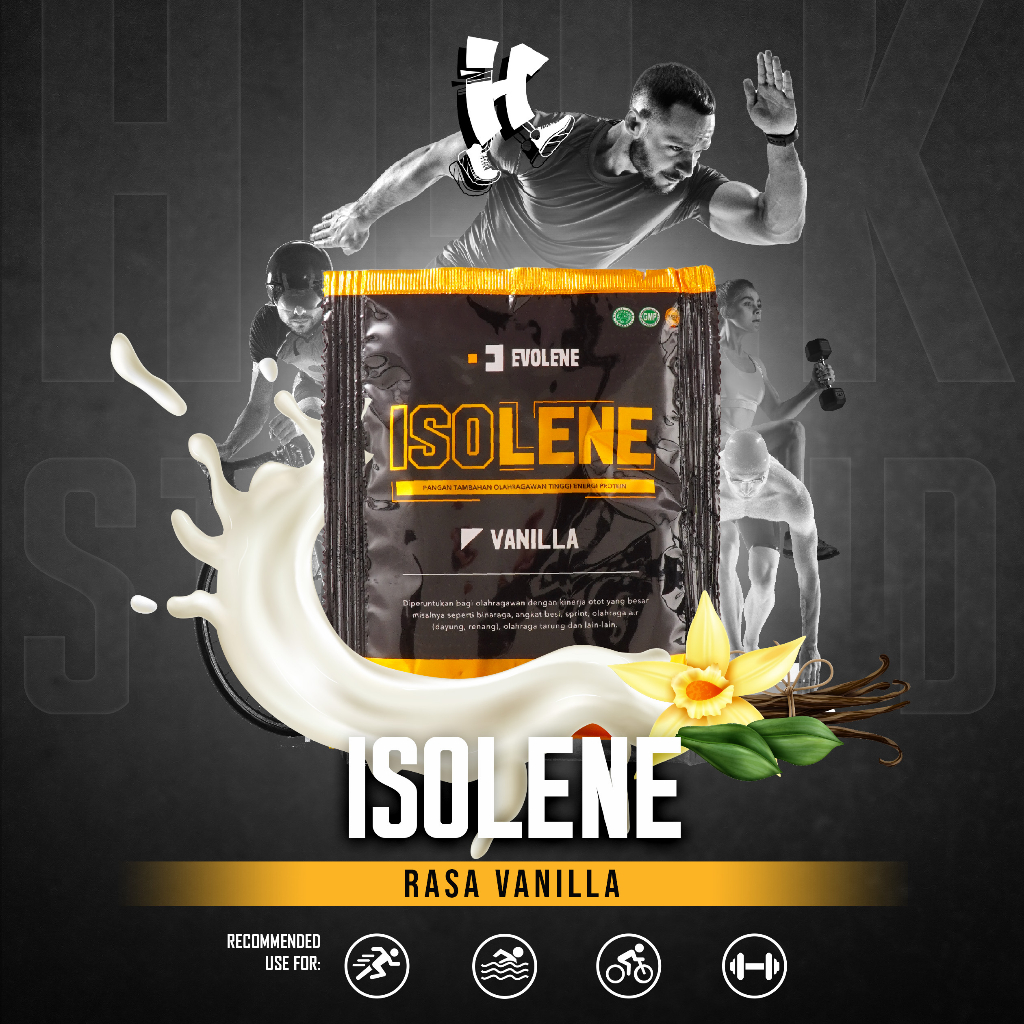 Jual Evolene Isolene Rasa Vanila Susu Protein Premium 1 Sajian 33gr ...