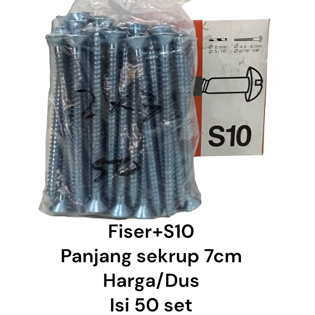 Jual S10 + SEKRUP / SEKRUP AMBALAN / SEKRUP TEMBOK 5cm 6cm 7cm 10cm | Shopee Indonesia