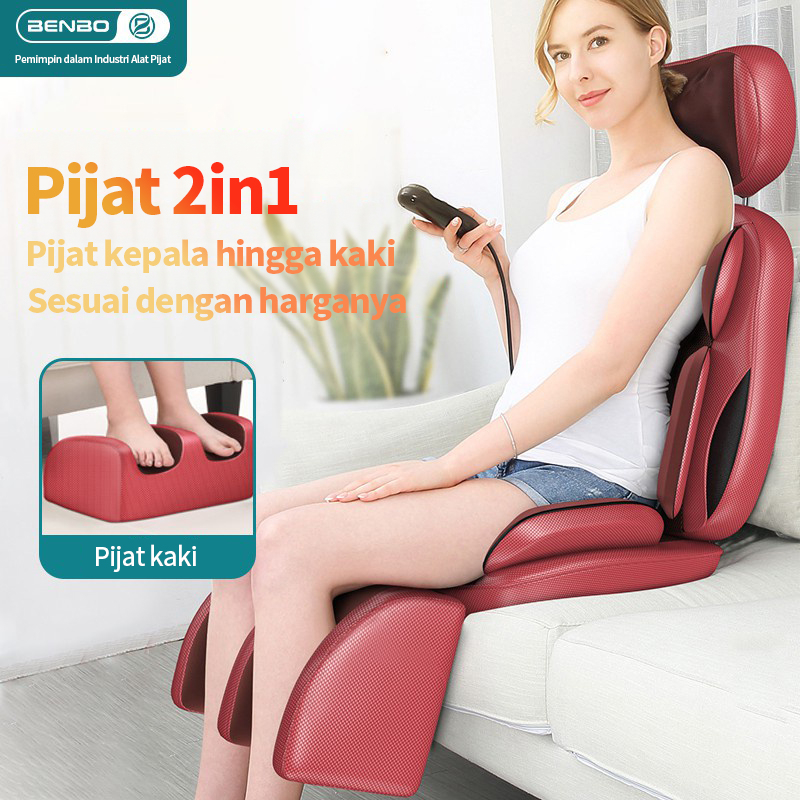 Jual BENBO Bantal Pijat Elektrik / Pemijat Multifungsi / Kursi Pijat Seluruh Tubuh Bantal Pijat ...