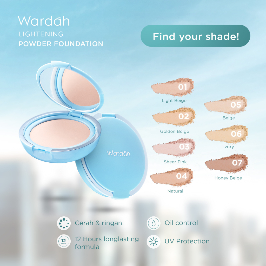 Jual WARDAH LIGHTENING POWDER FOUNDATION SERIES | Shopee Indonesia