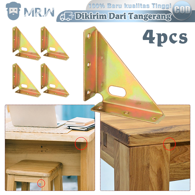 Jual 4pcs Bracket Siku Segitiga 86 x 86mm Corner Bracket Sudut Ujung ...
