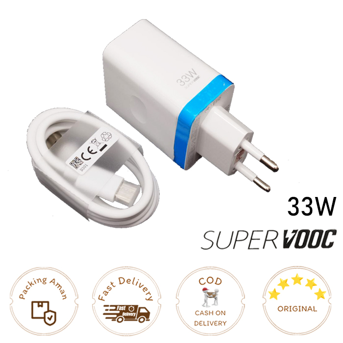 Jual Charger OPPO 33W Super VOOC Fast Charging Type C Original | Shopee ...