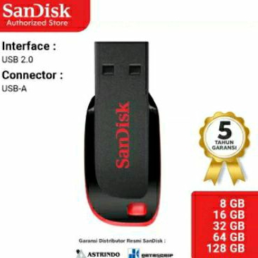 Jual USB SANDISK FLASHDISK 4GB, 8GB, 16GB, 32GB, 64 GB | Shopee Indonesia