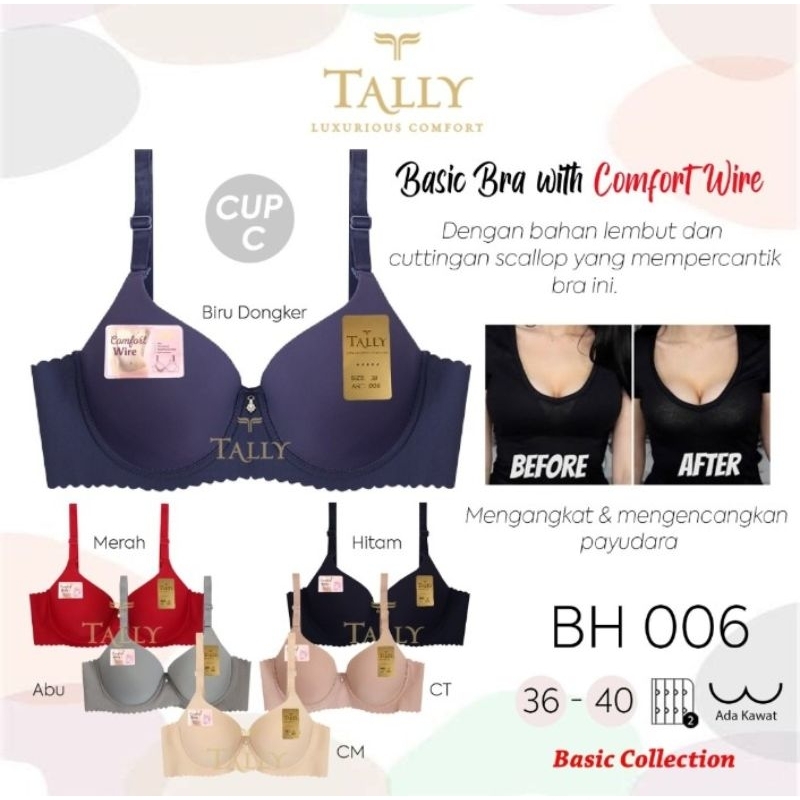 Jual Bra Bh Seamless Berkawat Busa Tipis | Tally 006 | Cup C ...