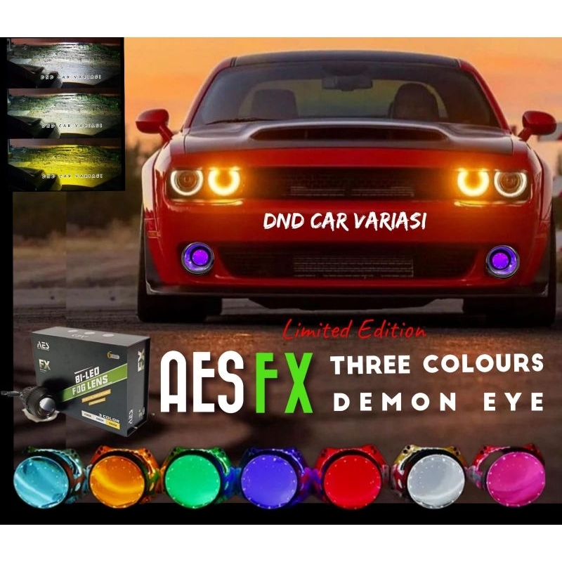 Jual BILED FOGLAMP 3 WARNA ORIGINAL AES FX SUPER TERANG BUKAN Q3 Q8 ...