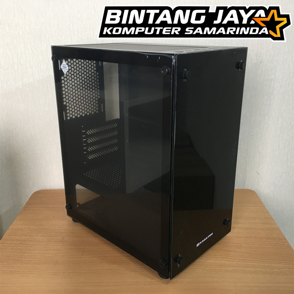 Jual Casing PC Xagatek NYM M-ATX Tempered Glass - Black | Shopee Indonesia